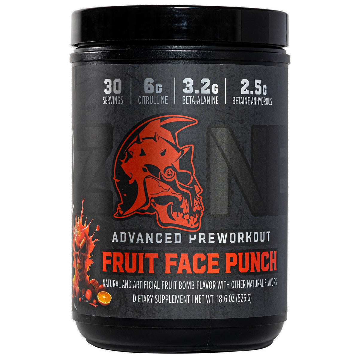 Zone Pre-Workout Fruit Face Punch (30 Servings) – Serious Steel Fitness